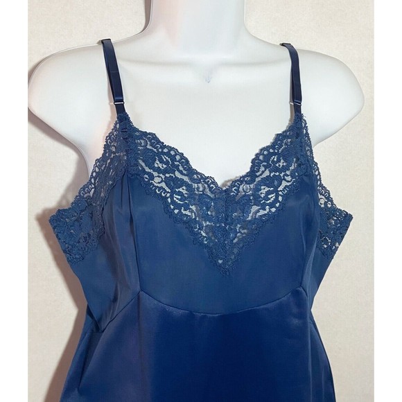 Unbranded | Intimates & Sleepwear | Vintage 96s Dark Blue Lacey Nylon ...